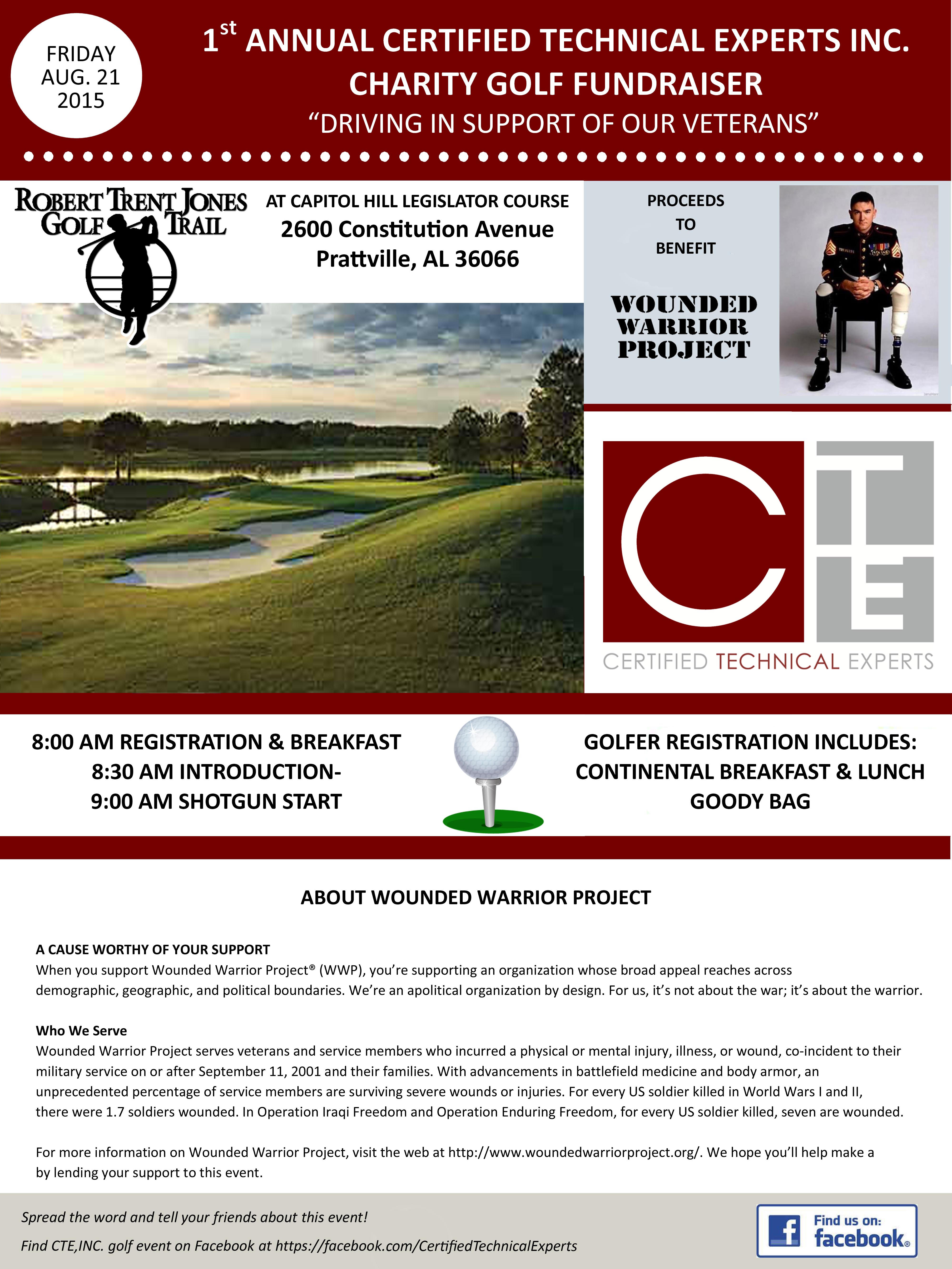 1st Annual Certified Technical Experts, Inc. Golf Fundraiser Tournament